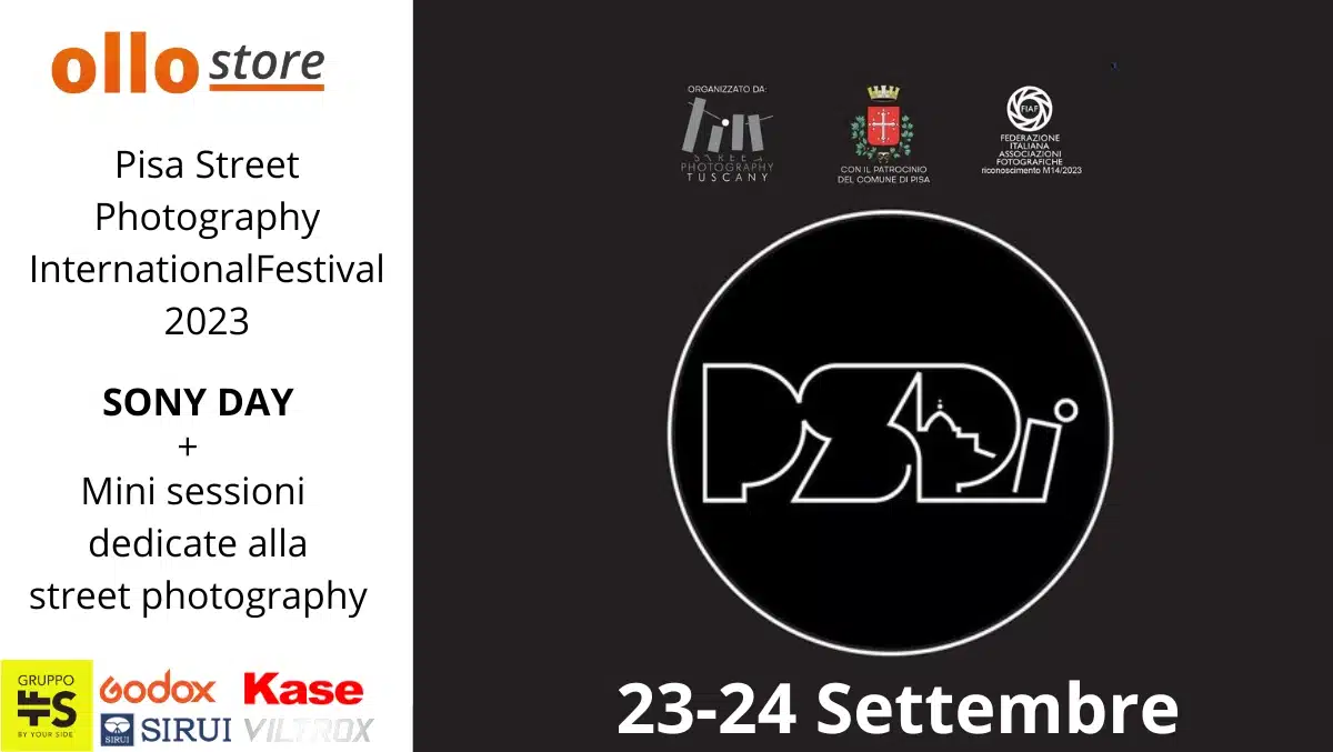 Ollo Store presente al PSPI 2023 – Pisa Street Photography Festival